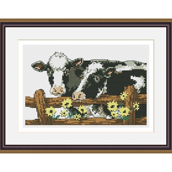 Cross Stitch Cows - Etsy