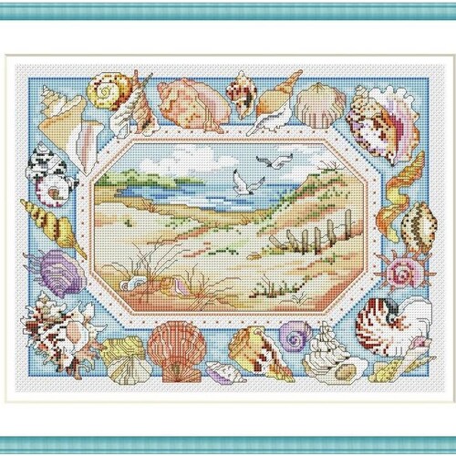 Ocean Sampler Cross Stitch Pattern PDF Instant Download - Etsy