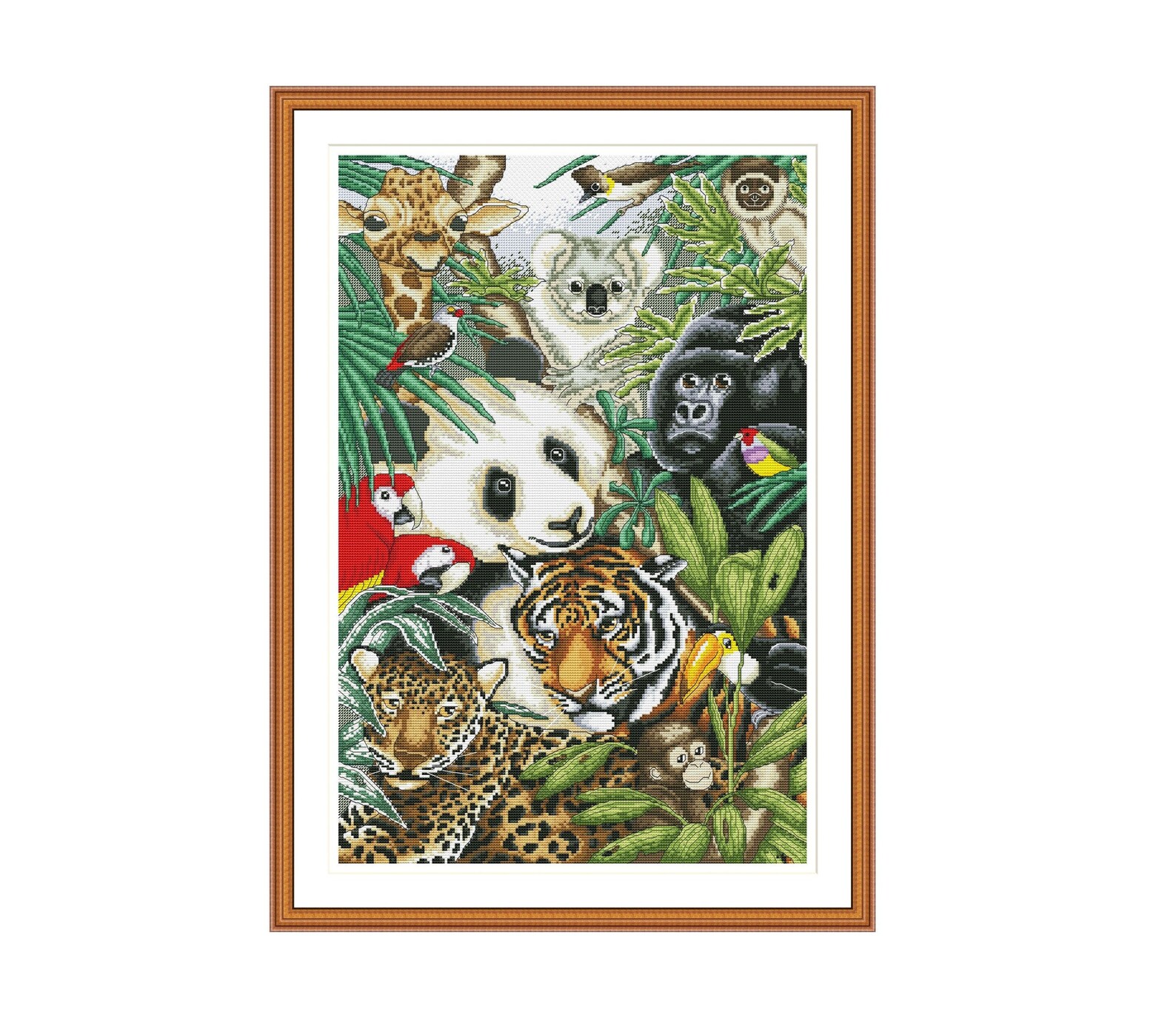 Wild Animals Cross Stitch Pattern Digital Chart Pdf - Etsy