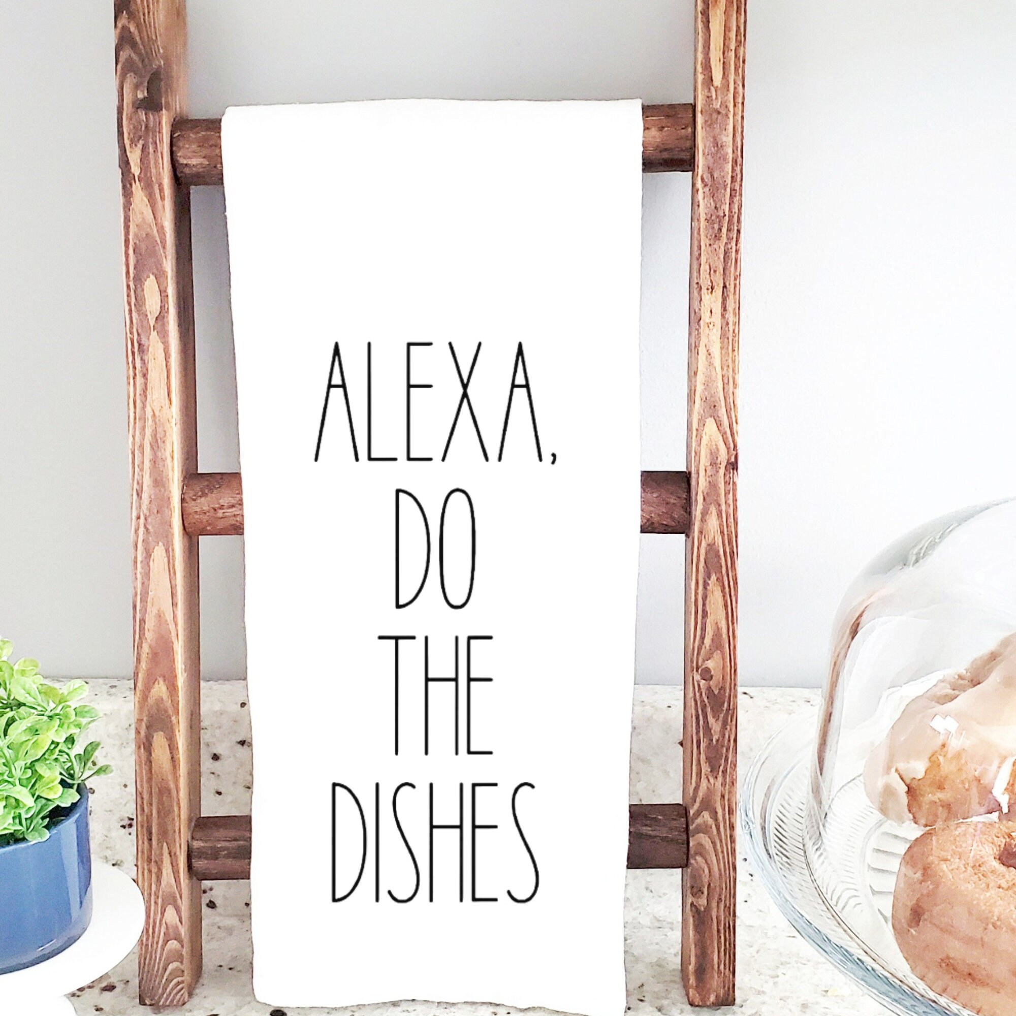 Alexa Do the Dishes Tea Towel, Christmas Tea Towels, Funny Tea Towels ...