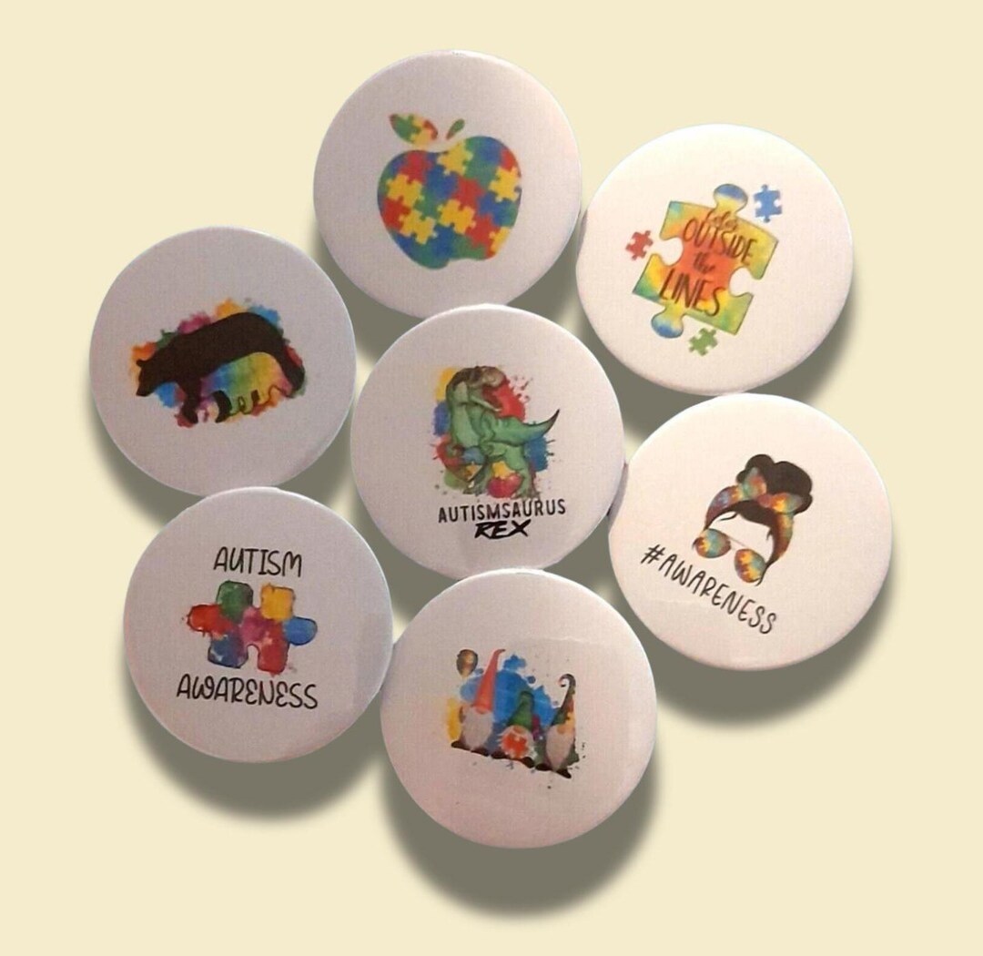 Autism Hidden Disability Pin Badge Neurodivergent Pin and Mental Health ...