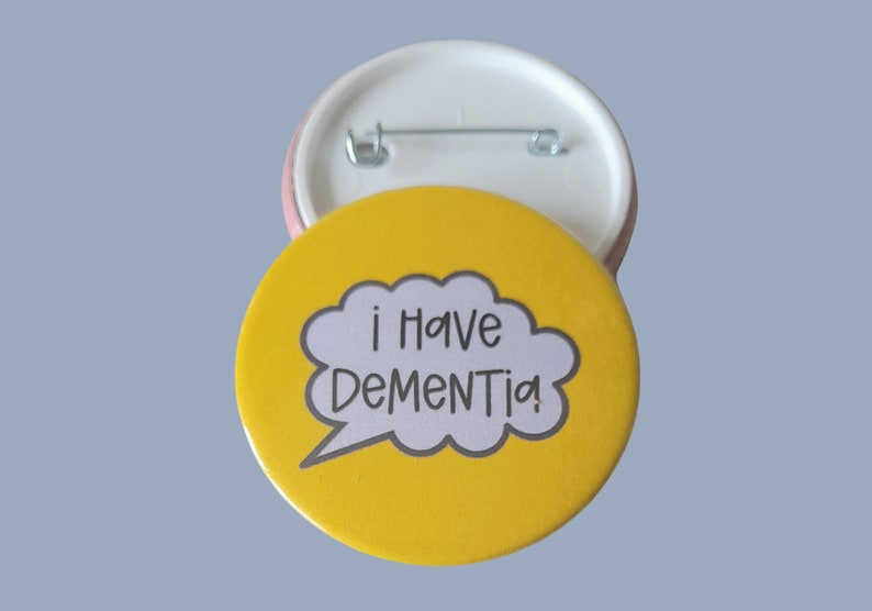 Hidden Disability Badge 'I Have Dementia' With Cute Speech Bubble ...