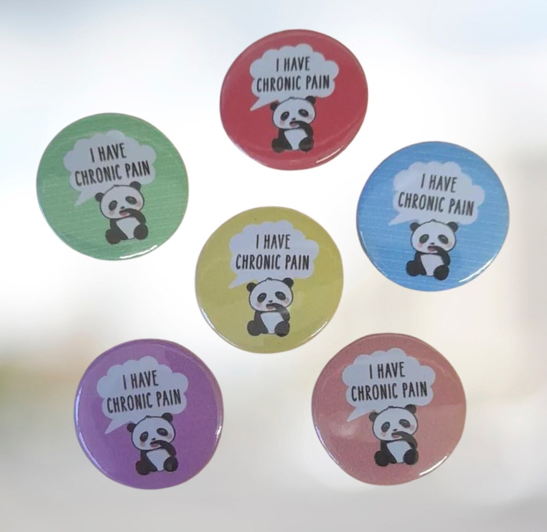 Hidden Disability Badge With Cute Panda i Have Chronic Pain, Mental ...