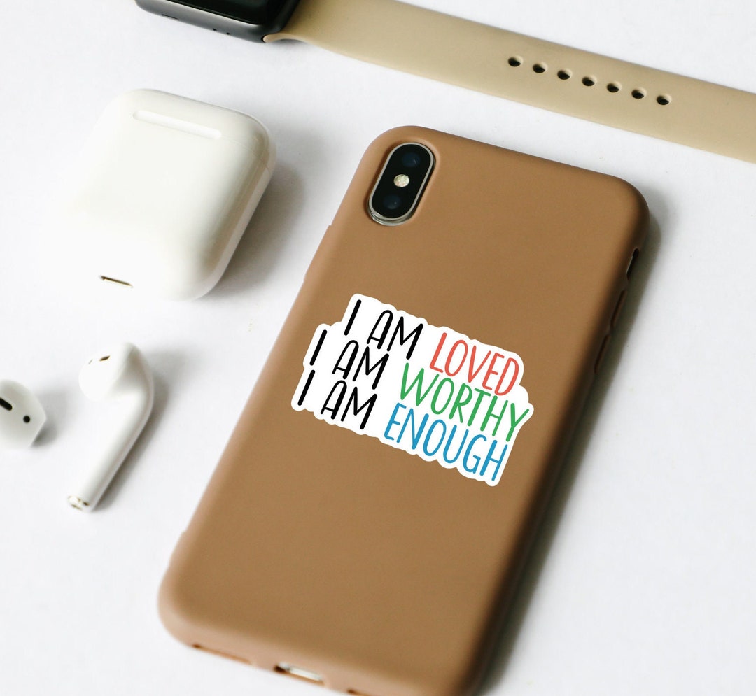 I Am Loved Sticker, Mental Health Sticker, Empowerment Gift, Therapy ...