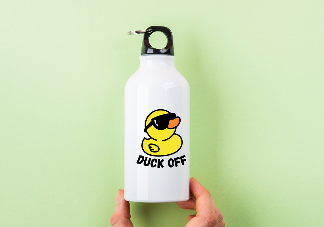 Duck off Funny Sticker Offensive Decal for Laptop, Water Bottle Swear ...