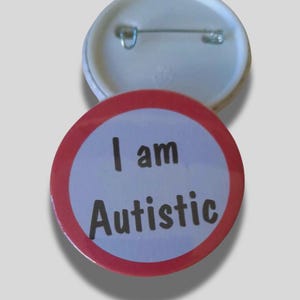 I Am Autistic Pin Badges, Hidden Disability Badge, Mental Health ...