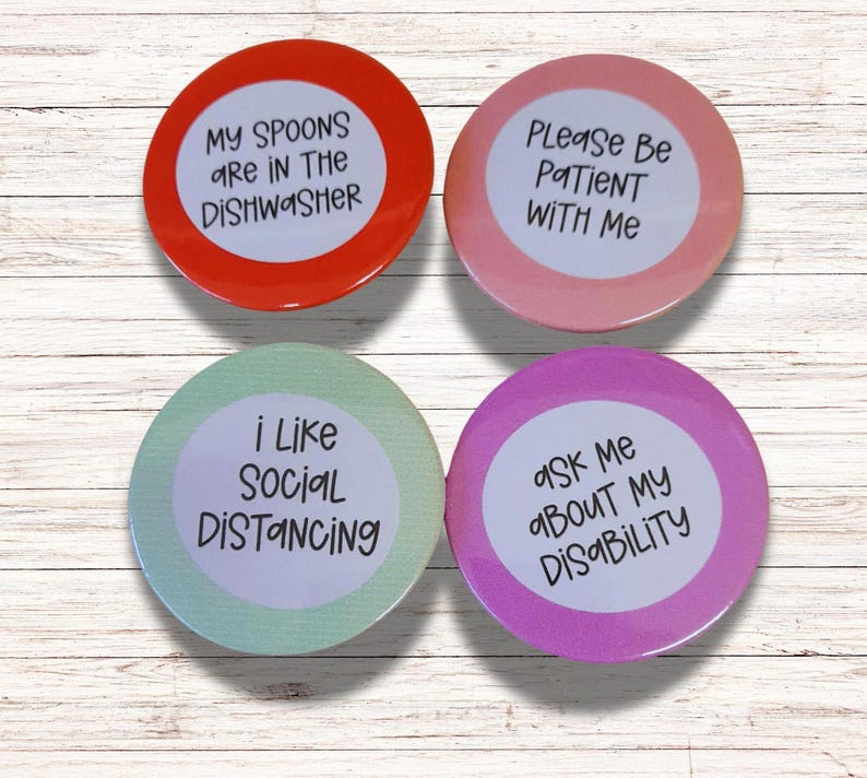 Hidden Disability Badge Collection, Fibromyalgia Badge Collection ...