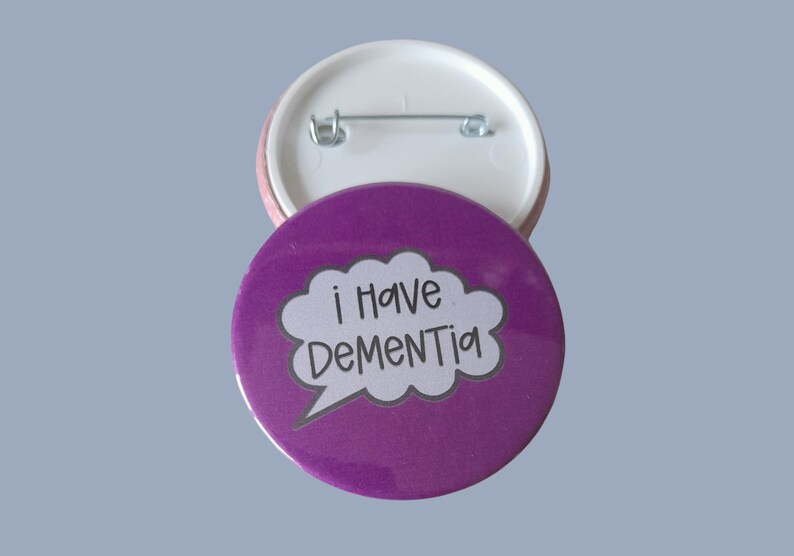Hidden Disability Badge 'I Have Dementia' With Cute Speech Bubble ...