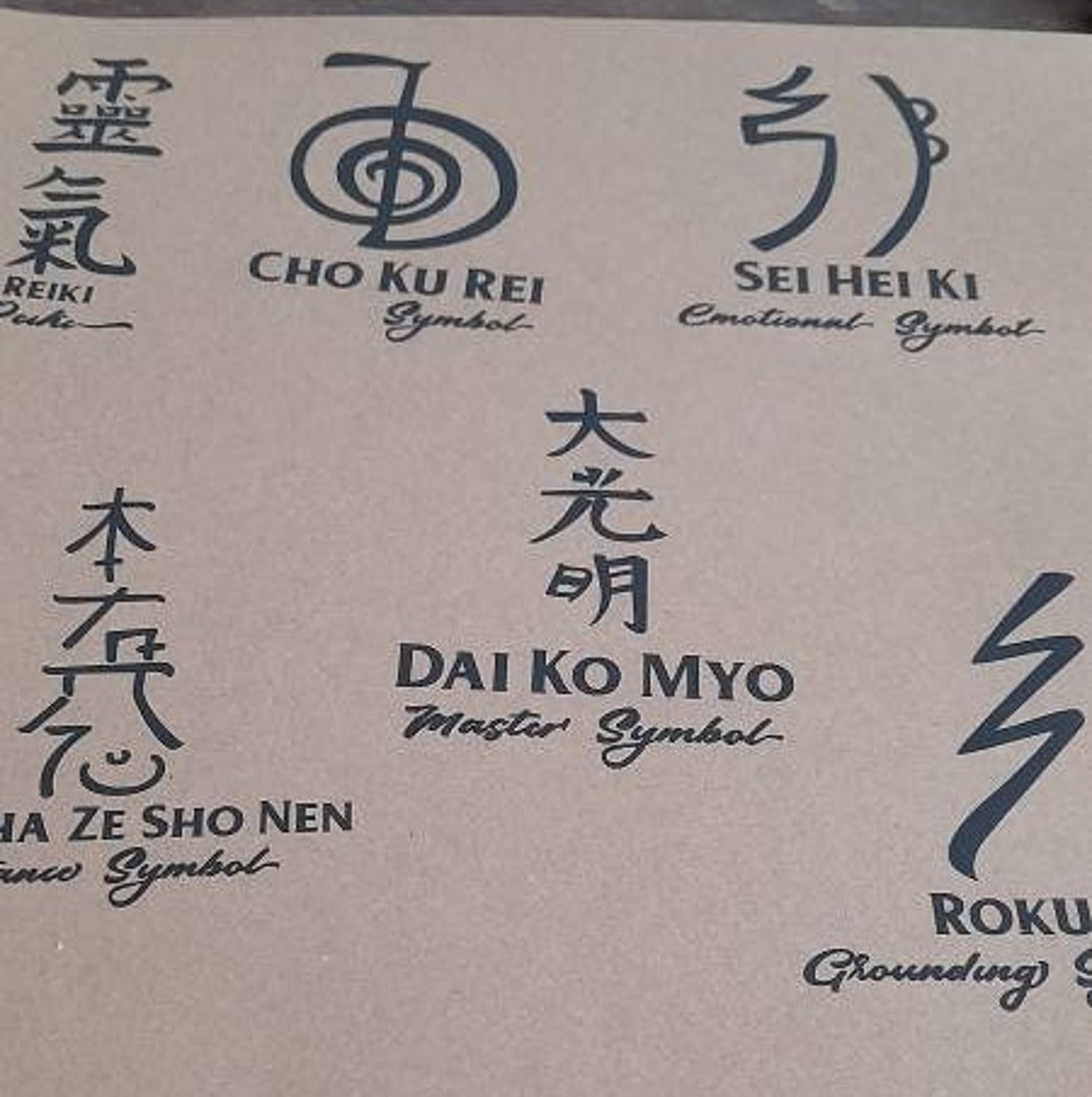 Reiki Symbols Vinyl Stickers Decal - Etsy UK