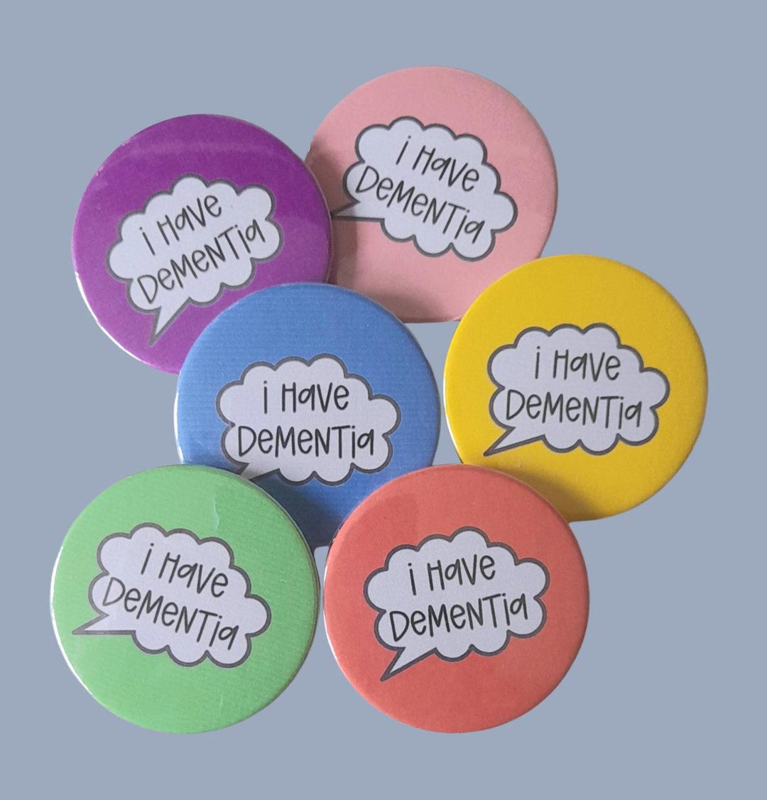 Hidden Disability Badge - 'I Have Dementia' With Cute Speech Bubble ...