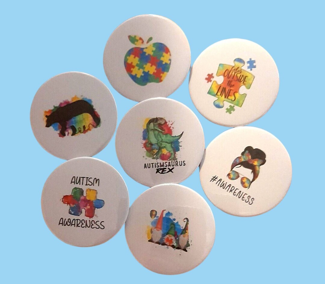 Cute Hidden Disability Badge for Autism, Neurodiversity Pin ...