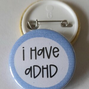 ADHD Badge Set, Set of 6 Pins, ADHD Pin Badge Collection - Etsy