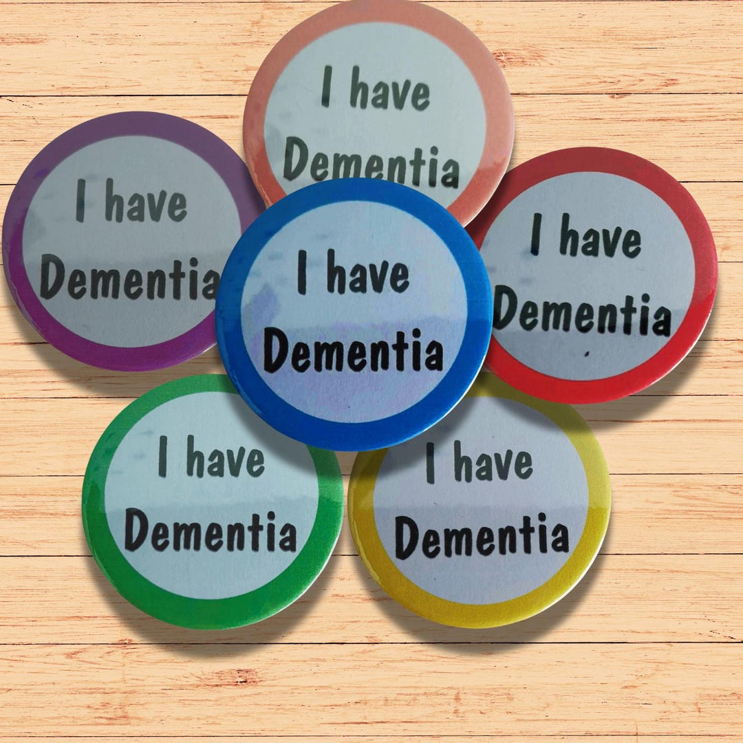 I Have Dementia Hidden Disability Pin Badge, Mental Health Awareness ...
