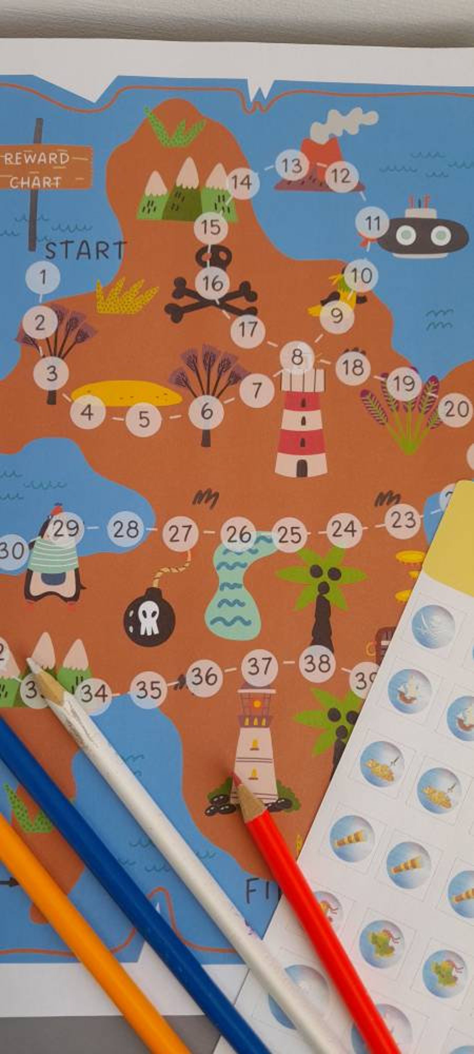 Printable Pirate Reward Chart, Pirate Kids Behaviour Chart, Instant ...