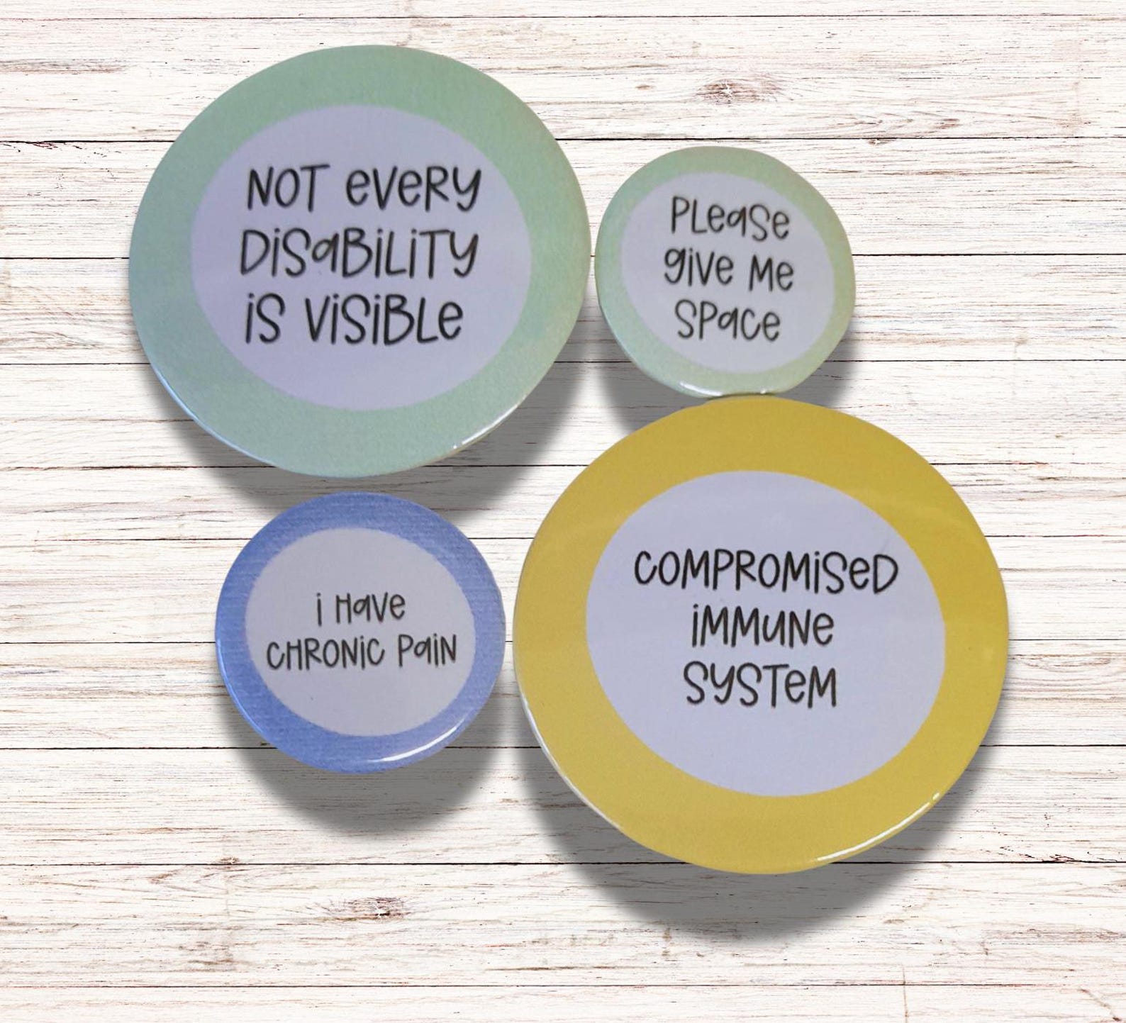 Hidden Disability Badge Collection, Fibromyalgia Badge Collection ...