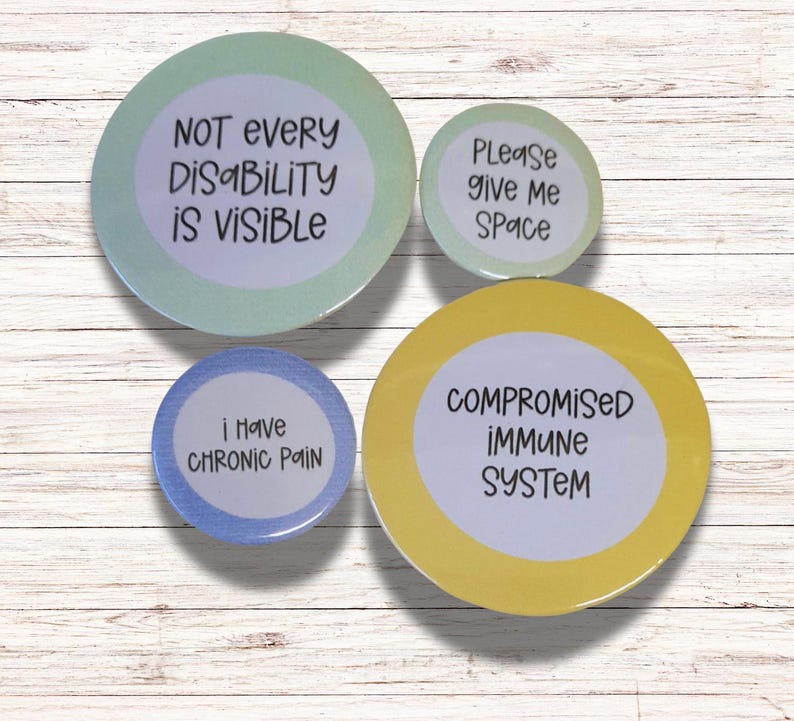 Hidden Disability Badge Collection, Fibromyalgia Badge Collection ...