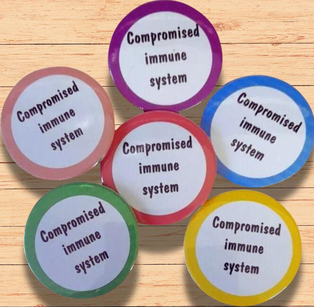 Compromised Immune System Hidden Disability Badge, Mental Health ...