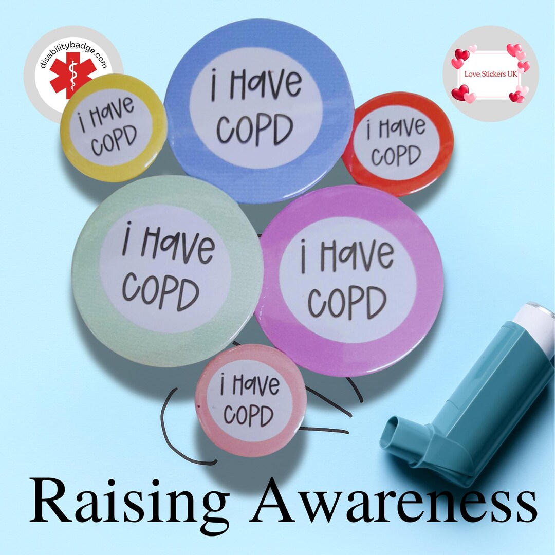 I Have COPD Pin Hidden Disability Badge, Mental Health Awareness ...