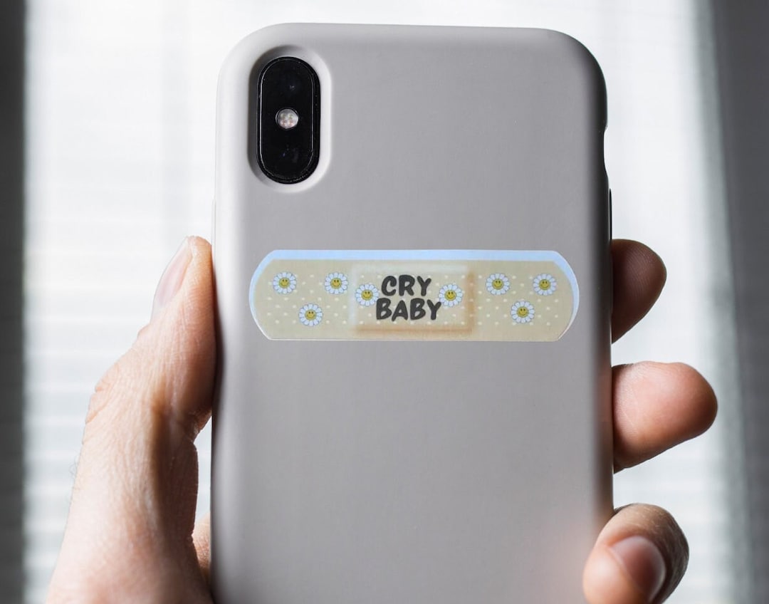 Cry Baby Bandage Waterproof Sticker, Cute Stickers, Funny Sticker ...