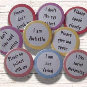 Hidden Disability Badges Invisible Disability Awareness Hidden ...