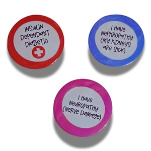 Hidden Disability Badge Collection, Diabetes Badge Collection ...