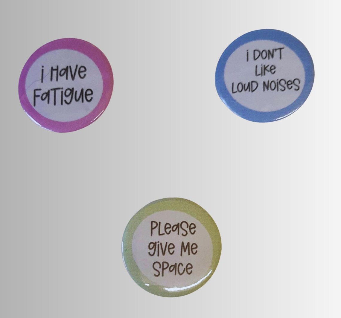 Hidden Disability Badge Collection, ADD Badge Collection, Invisible ...