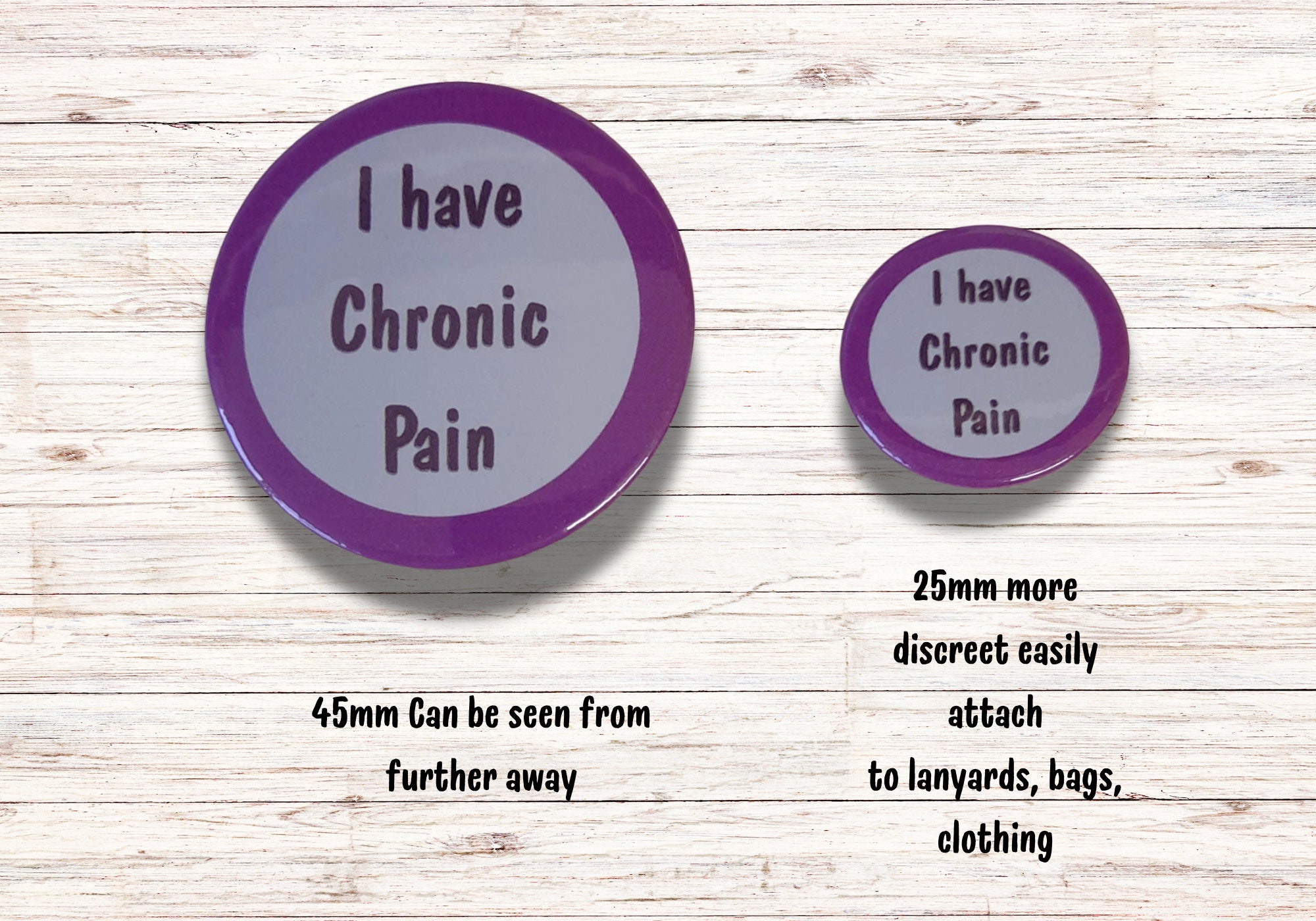 Hidden Disability Badge Collection, Fibromyalgia Badge Collection ...
