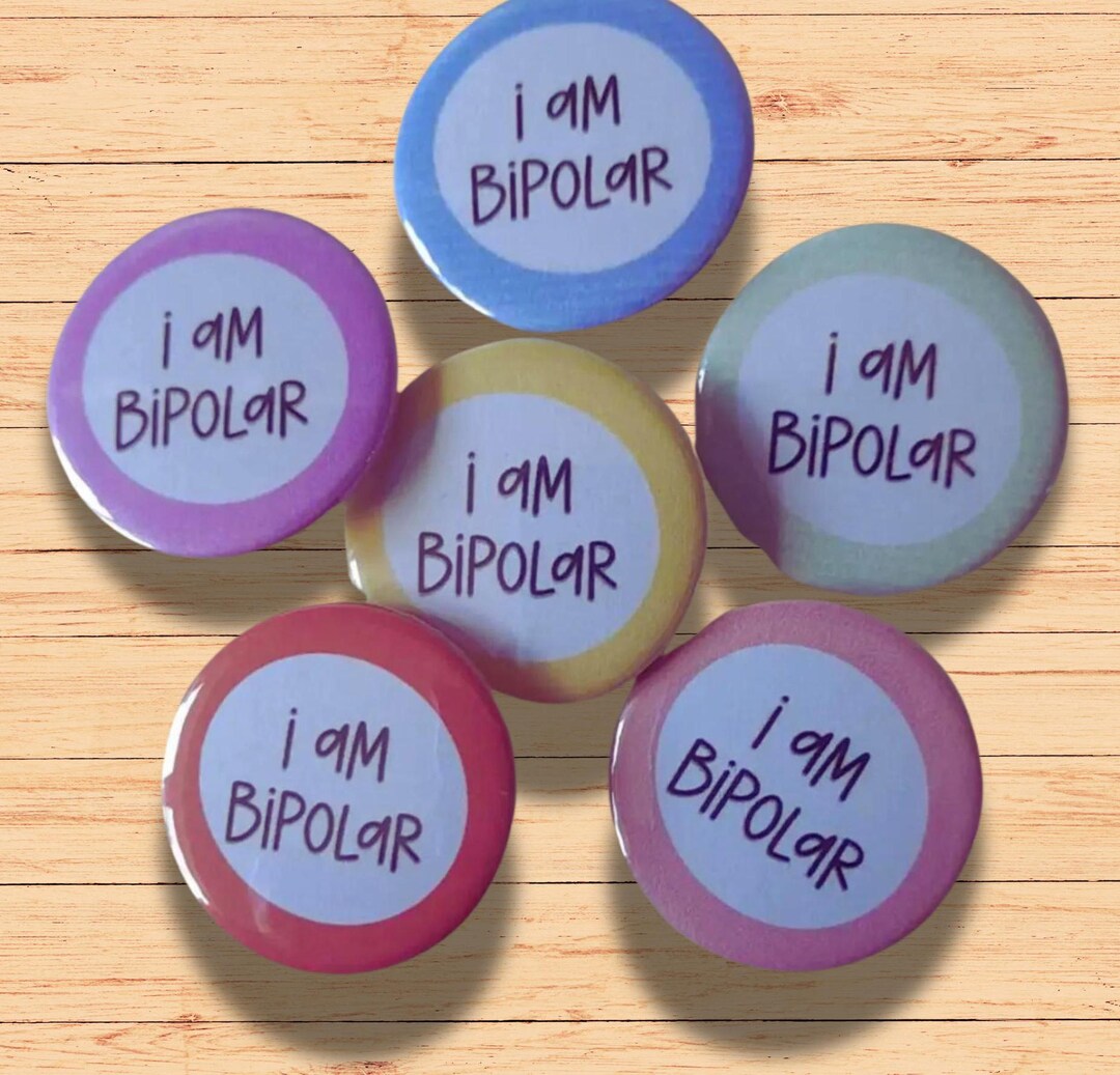Bipolar Awareness Pin, Bipolar Pin Badge, Mental Health Matters Gift ...