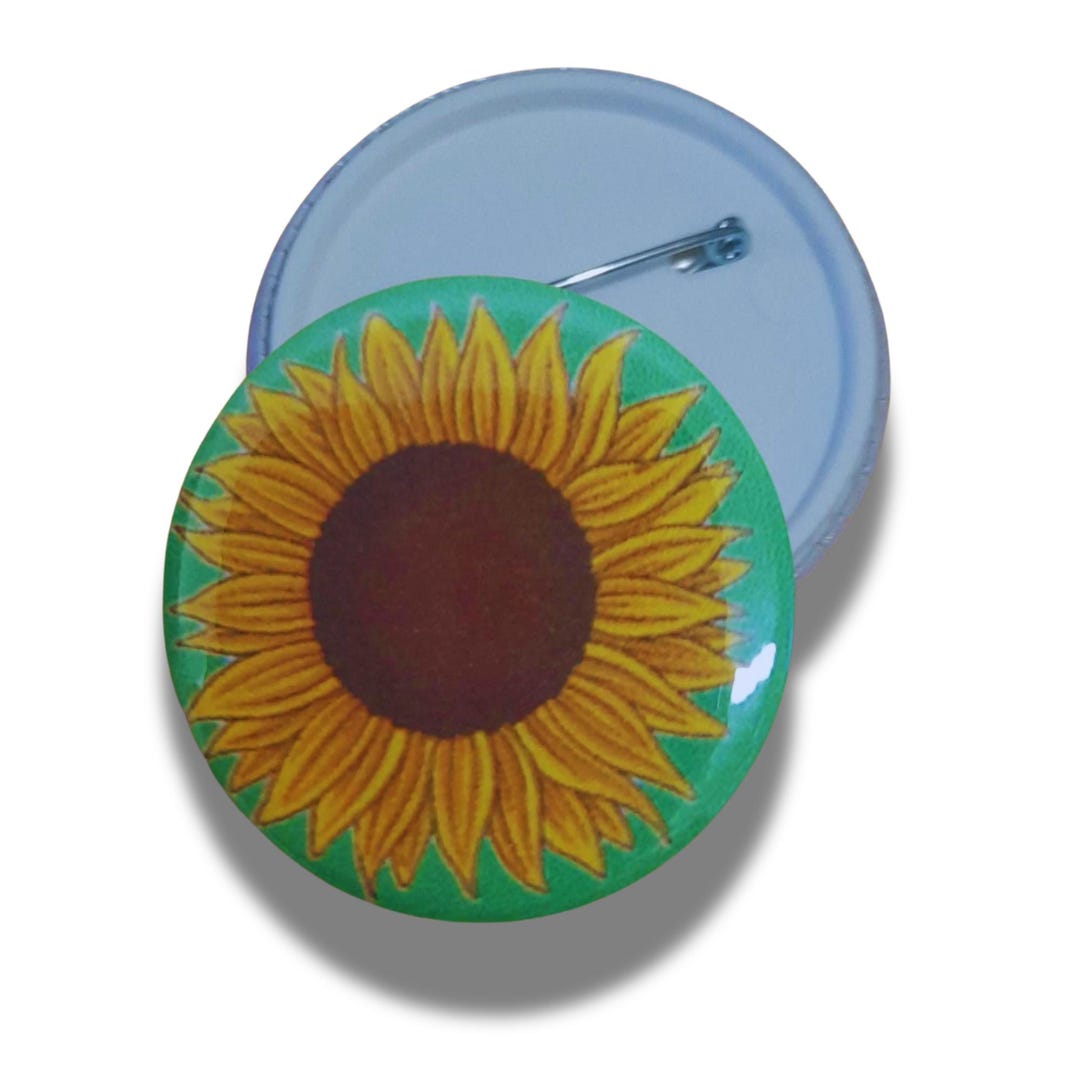 Sunflower Hidden Disability Badge – 25mm/45mm Pin or 45mm Keyring – 4 ...