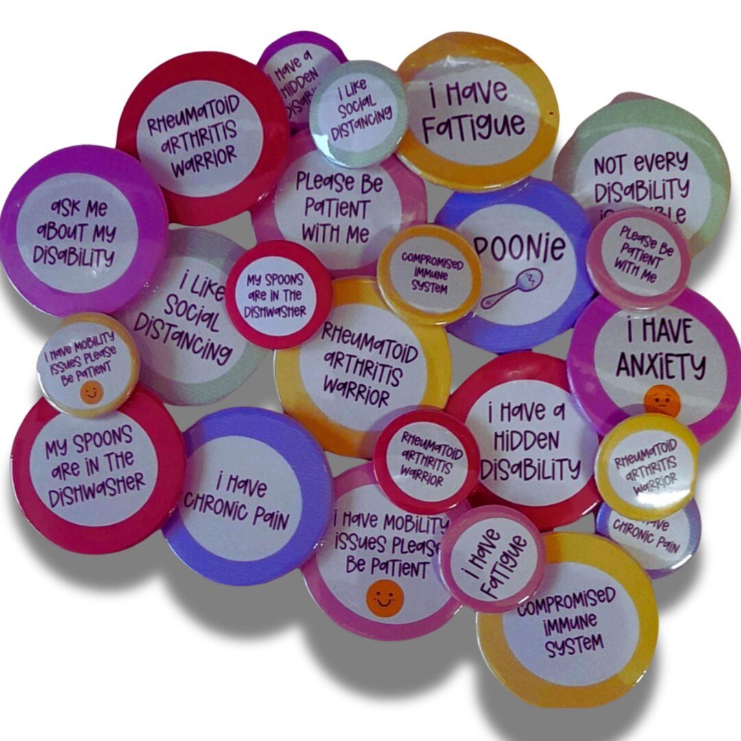 Hidden Disability Pin Badge for Chronic Pain Sufferers, Invisible ...