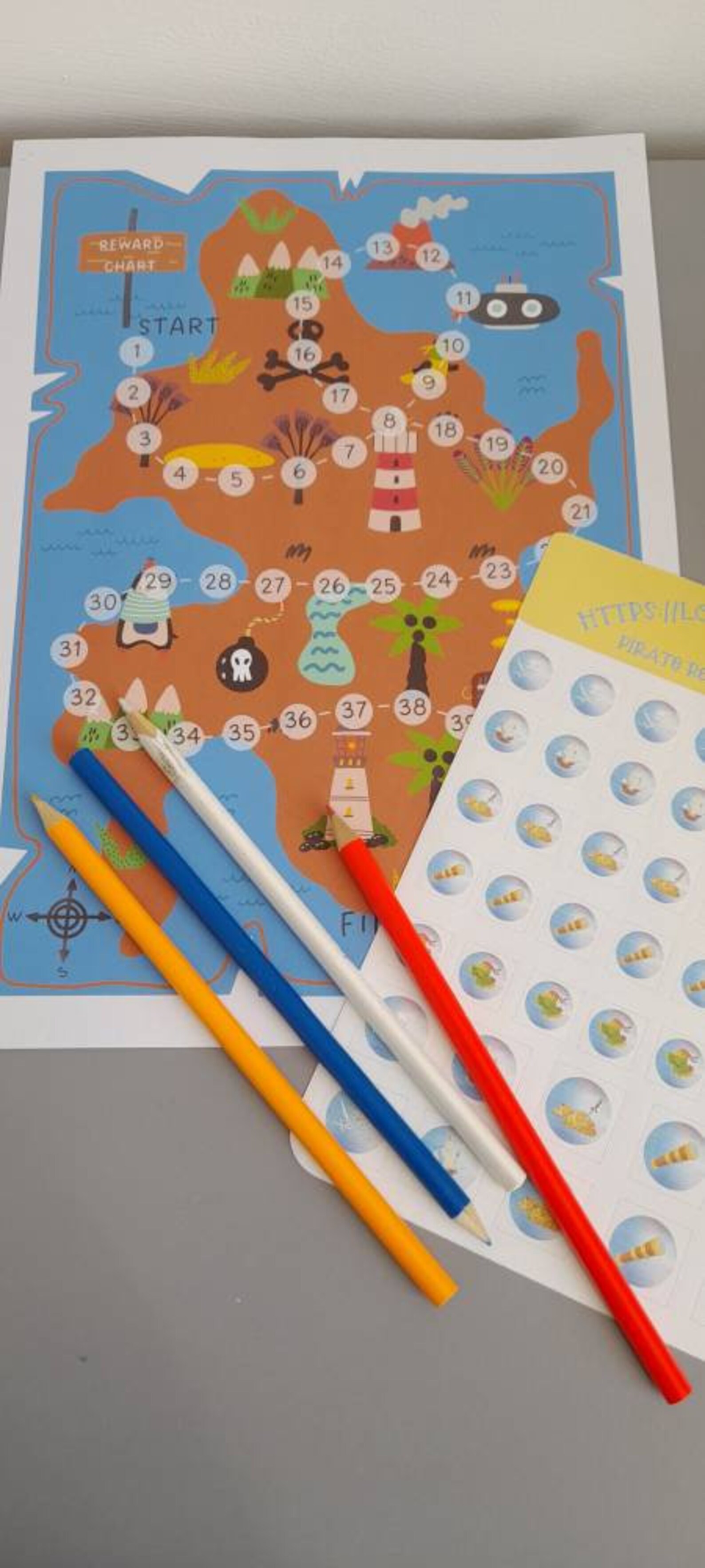 Printable Pirate Reward Chart, Pirate Kids Behaviour Chart, Instant ...