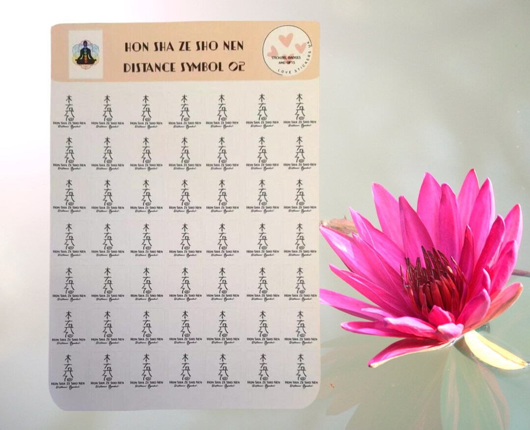Hon Sha Ze Sho Nen Planner Stickers, Reiki Practice, Distant Healing ...