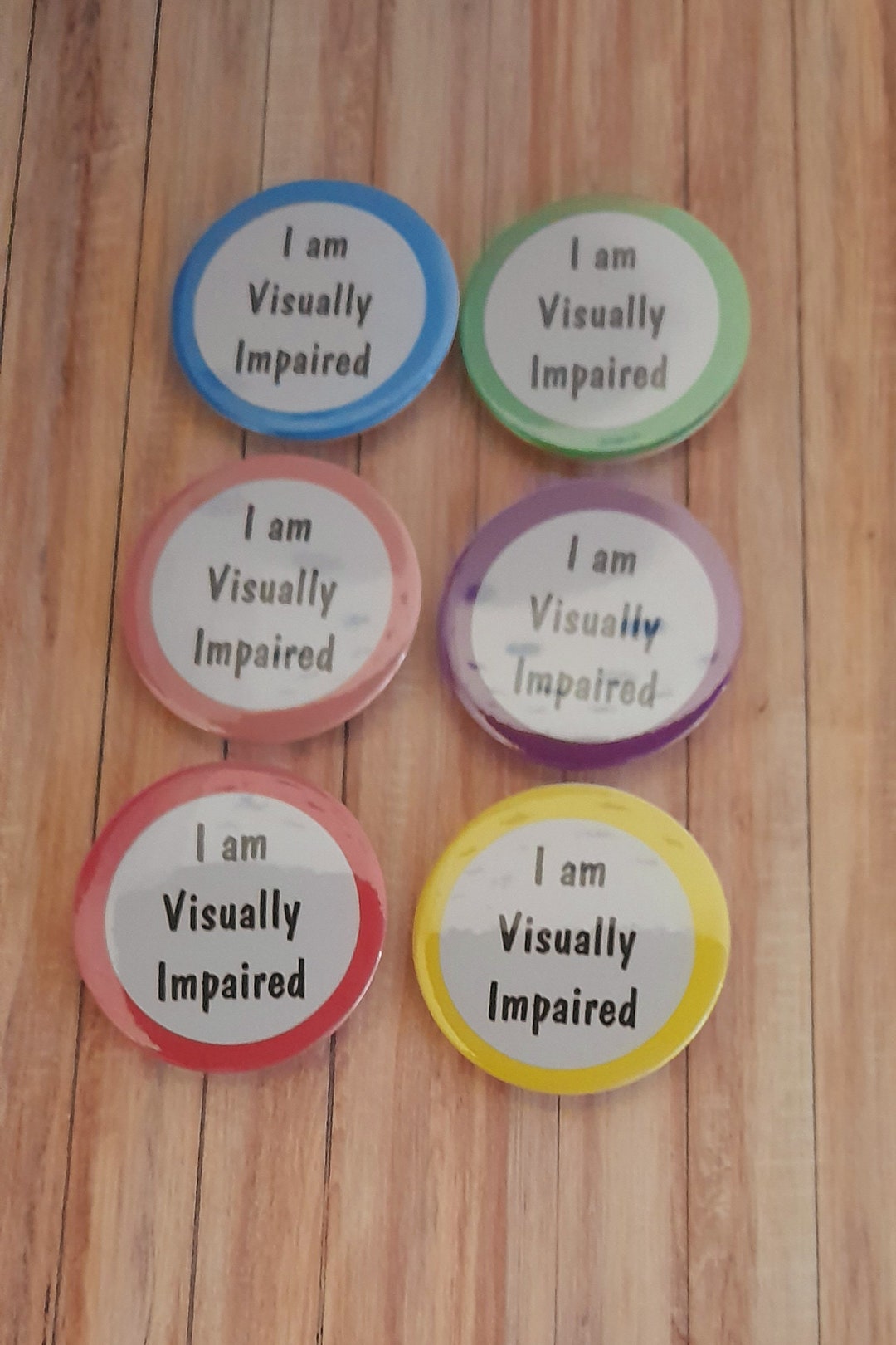 Hidden Disability Badge I Am Visually Impaired Warrior Badge ...