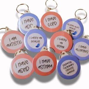 Sorry for Being Angry Hidden Disability Pin Badge or Keyring, Autism ...