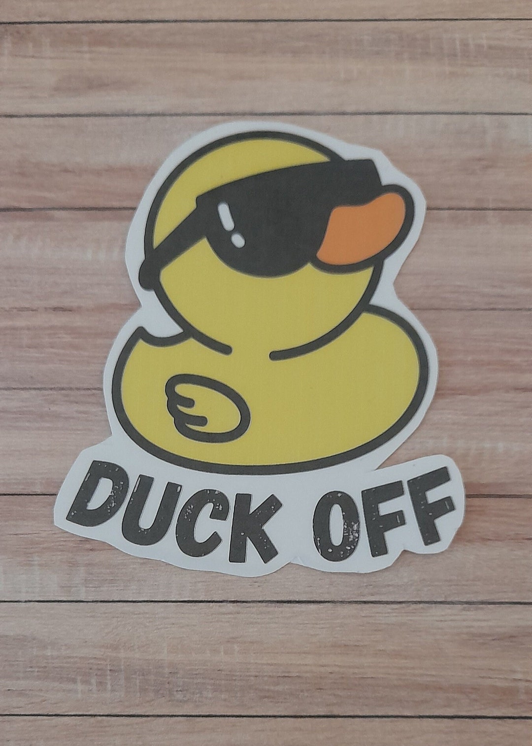 Duck off Sticker Funny Duckling Sticker Offensive Humor Rude - Etsy