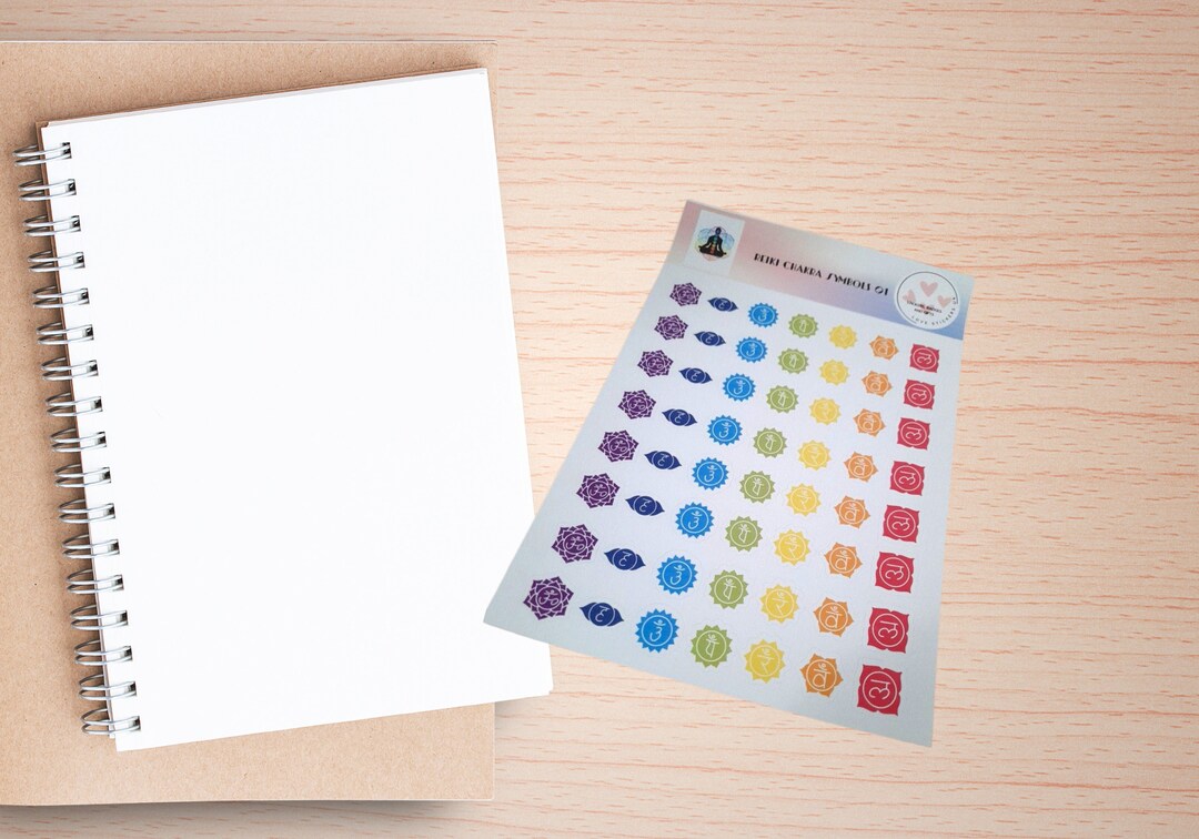 Reiki Chakra Symbol Planner Stickers, Chakra Sticker Sheet, Chakra ...