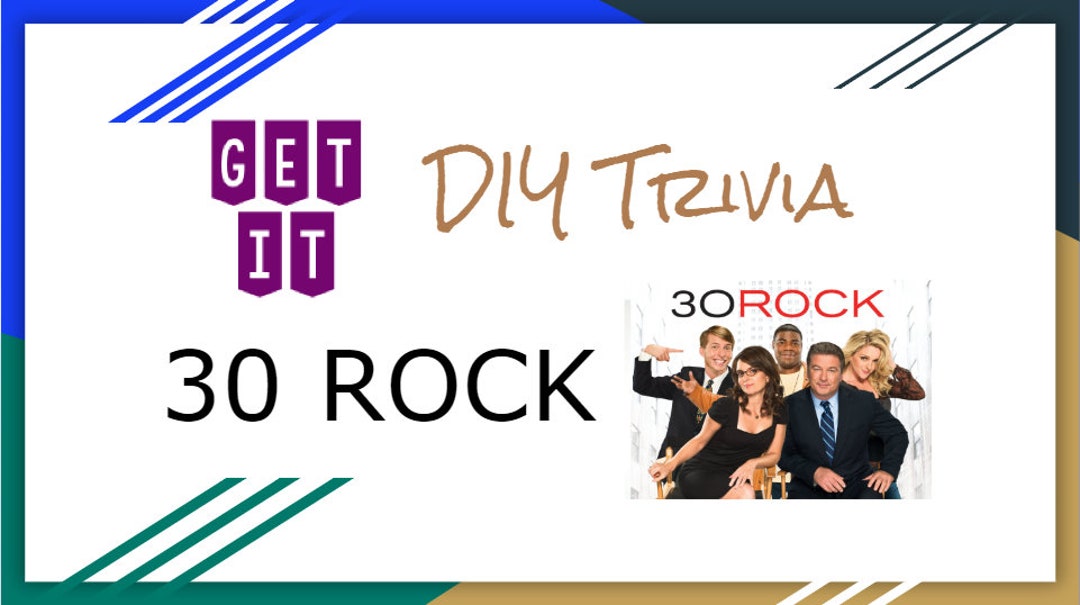 30 Rock DIY Trivia Night - Etsy