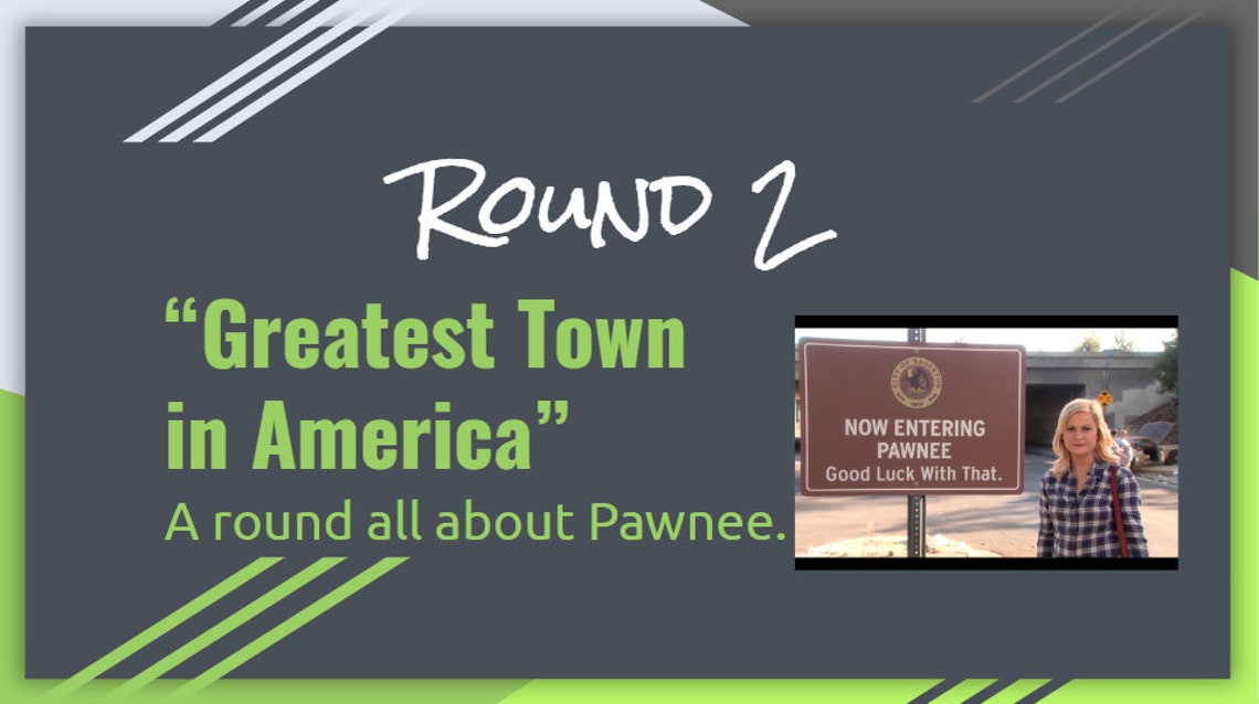 Parks and Recreation DIY Trivia Night | Etsy