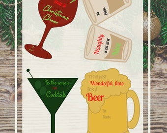 Printable Blue Winter Wonderland Christmas Gift Tags - Etsy