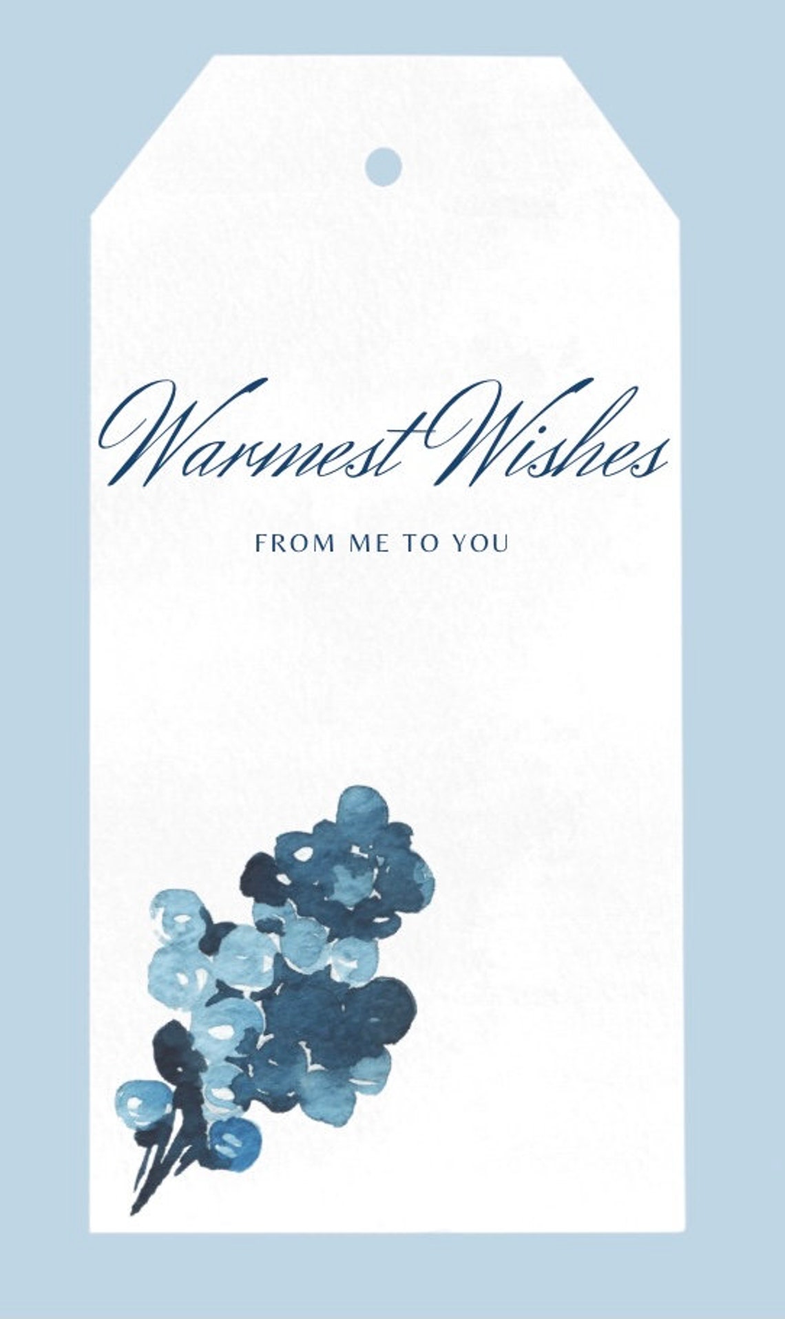 Printable Blue Winter Wonderland Christmas Gift Tags - Etsy