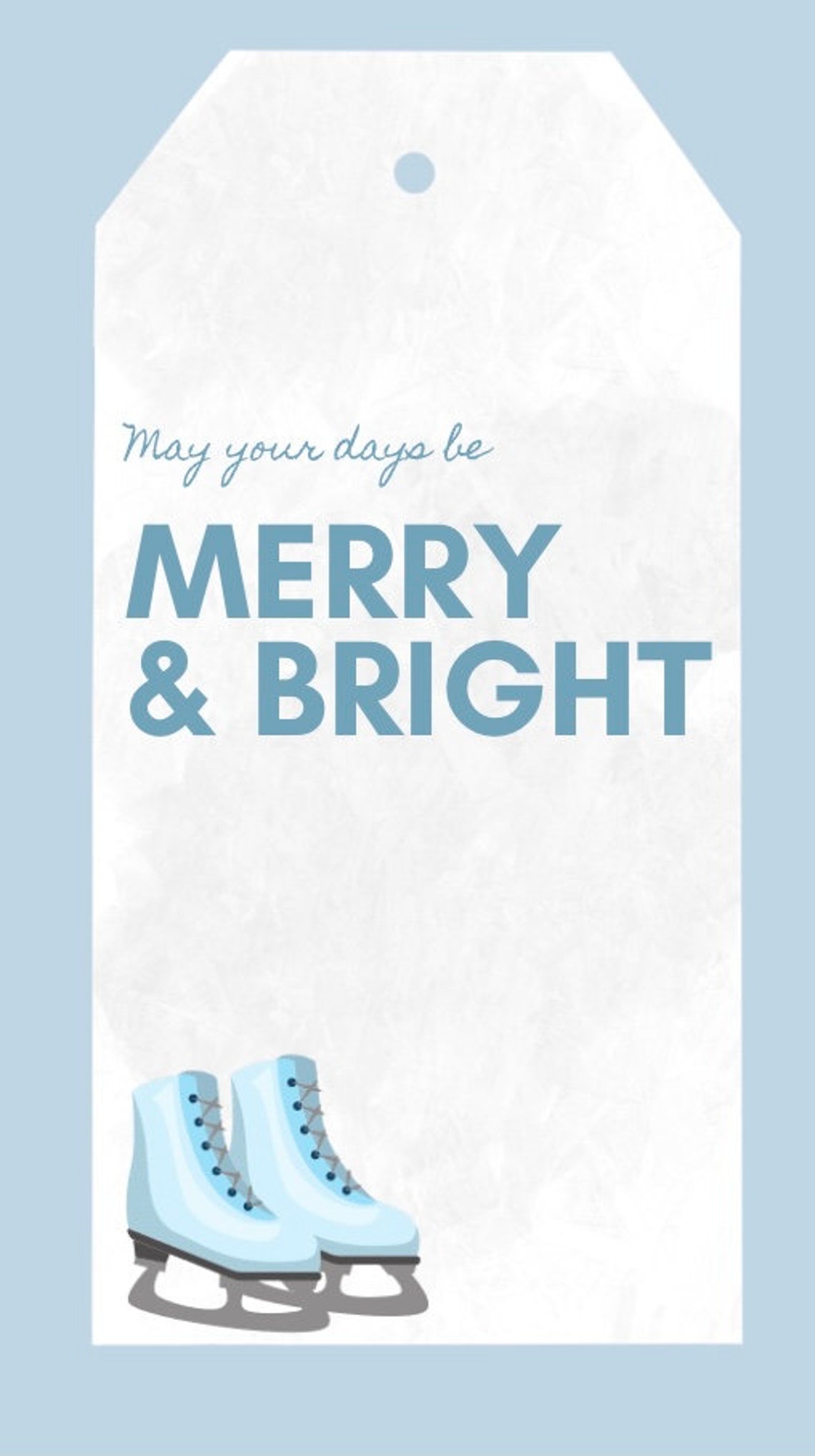 Printable Blue Winter Wonderland Christmas Gift Tags - Etsy