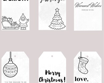 Printable Blue Winter Wonderland Christmas Gift Tags - Etsy