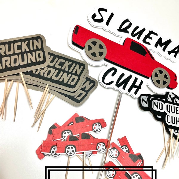 No Quema Cuh Birthday Topper - Etsy