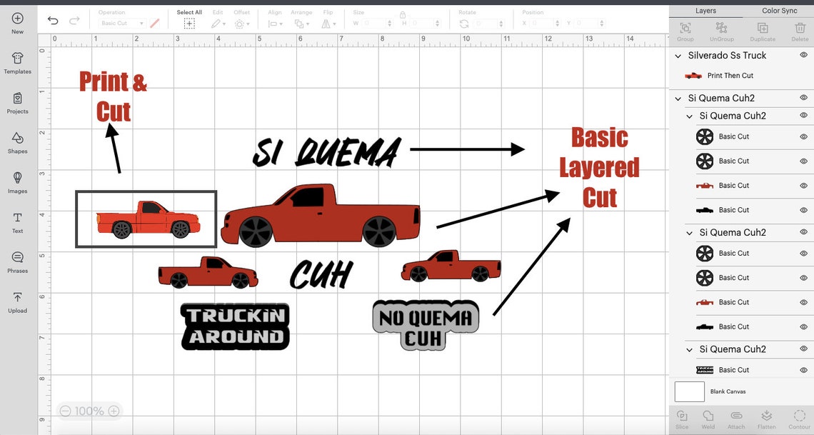 Si Quema Cuh SVG File, Cake Topper SVG, Trokiando Cake Topper - Etsy