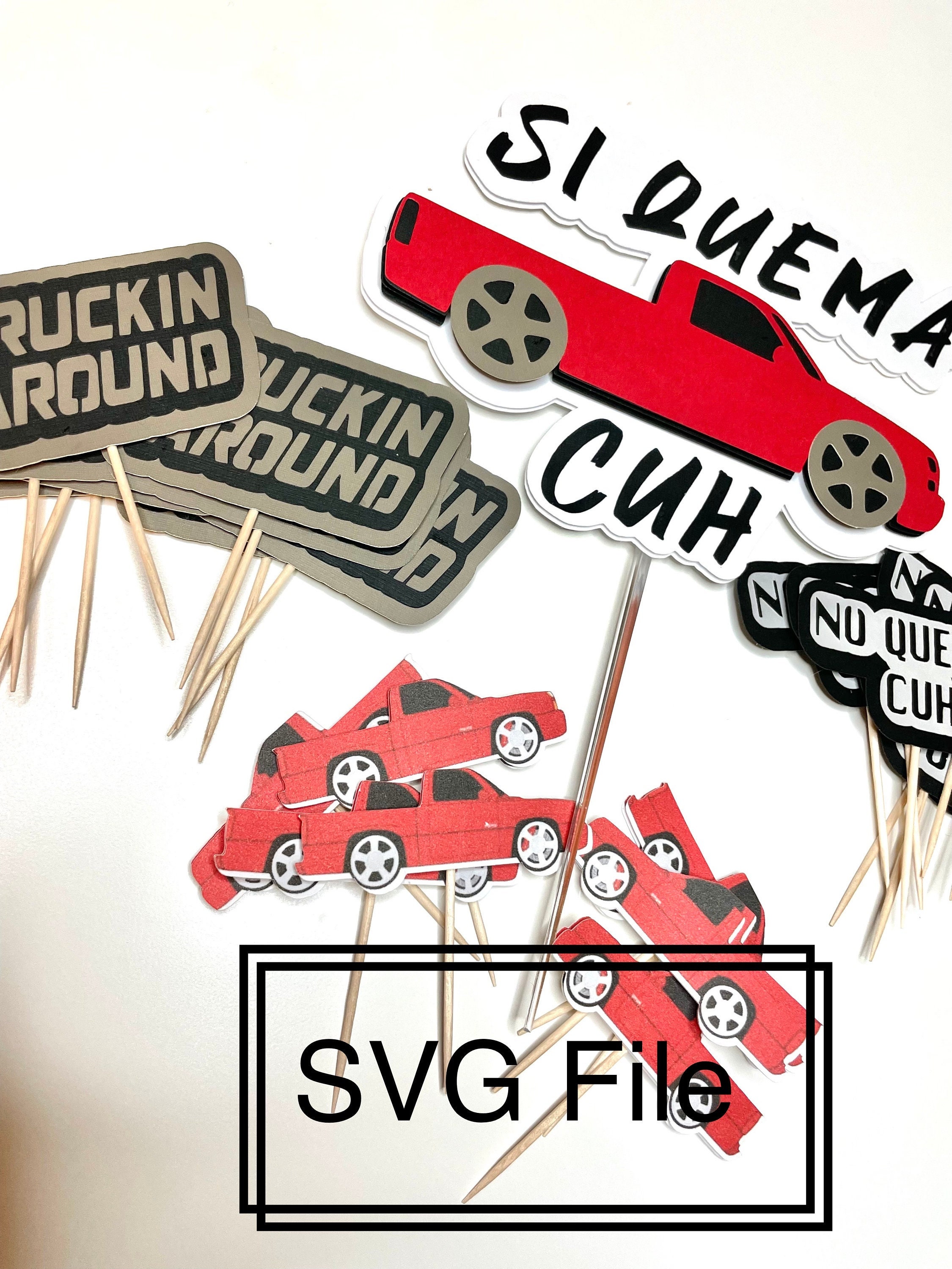 Si Quema Cuh SVG File Cake Topper SVG Trokiando Cake Topper - Etsy Israel