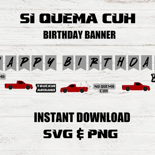 Si Quema Cuh SVG File Cake Topper SVG Trokiando Cake Topper - Etsy Finland