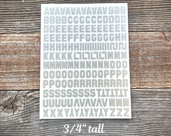 Silver Block Letters - Etsy