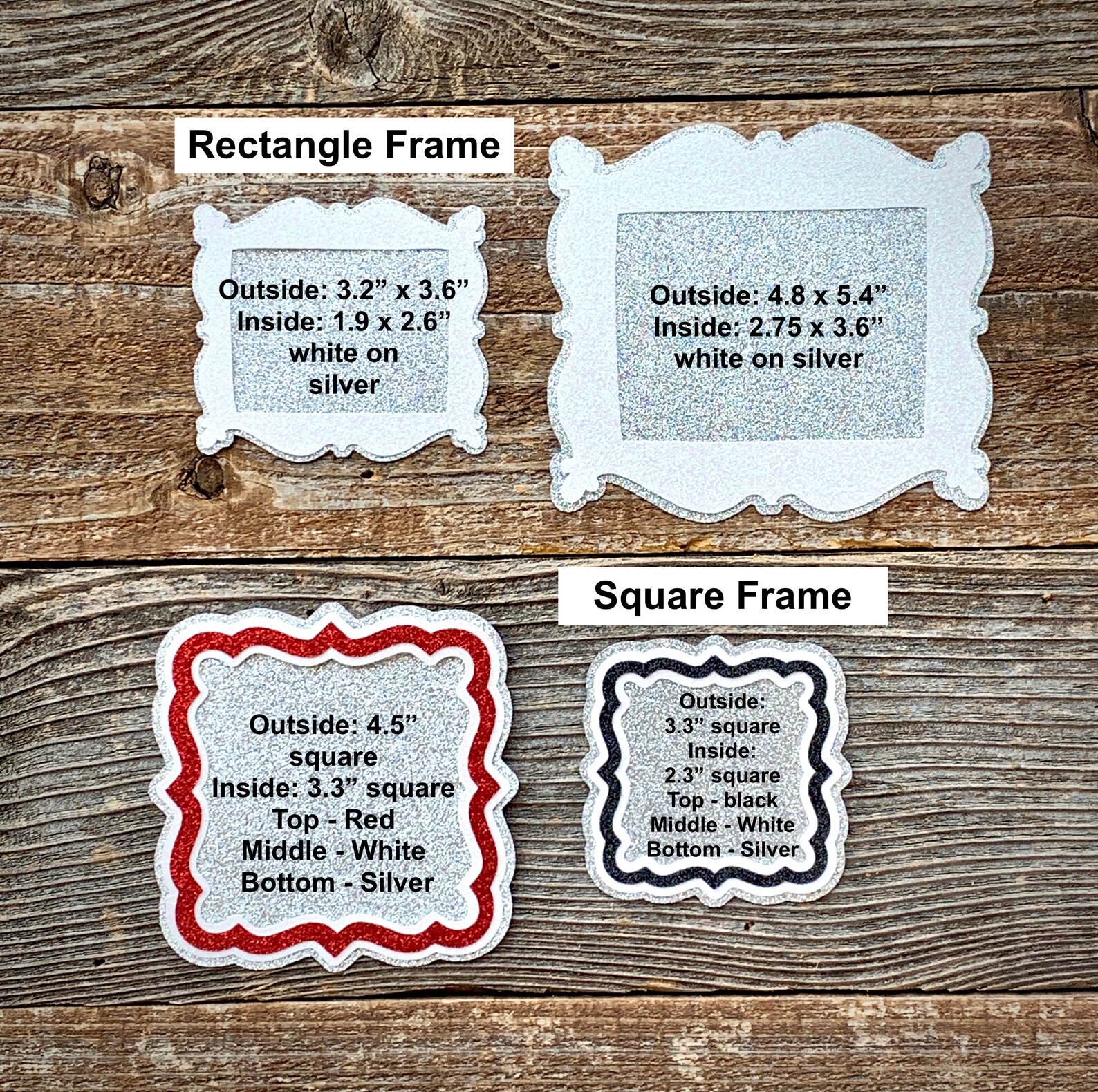 FRAME Die Cuts for Homecoming Mum or Garter - Etsy