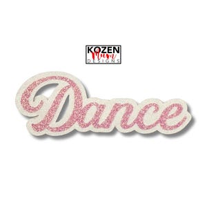 Activity Words in Gardenia Font. Custom Glitter Paper Cutouts Used for ...