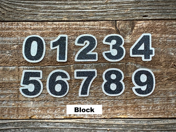 Individual NUMBERS BLOCK FONT Add on for Homecoming Mum - Etsy